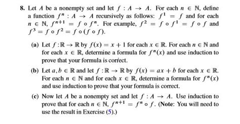 solved 8 let a be a nonempty set and let f a a for each ne
