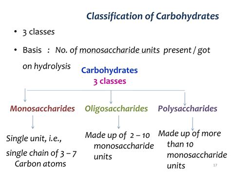 Classification Of Carbohydrates With Types Structure