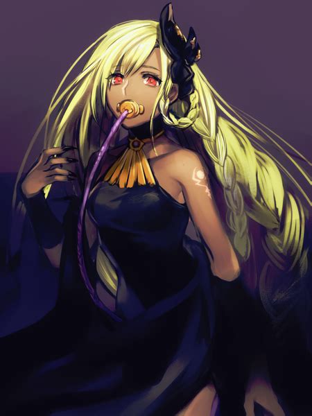 The Big Imageboard Tbib 01rosso 1girl Bad Id Bad Pixiv Id Bare Shoulders Black Dress Black