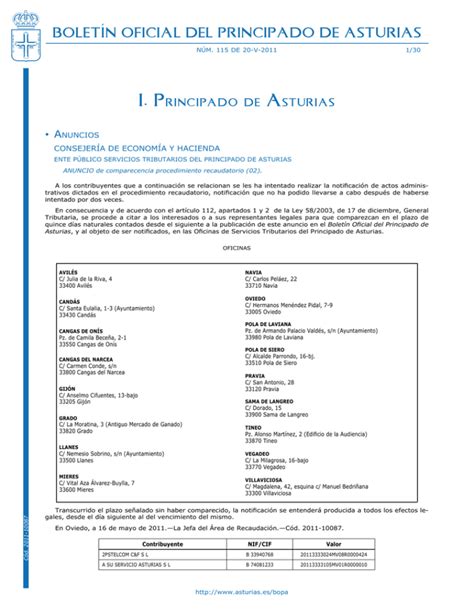 Boletín Oficial del Principado de Asturias