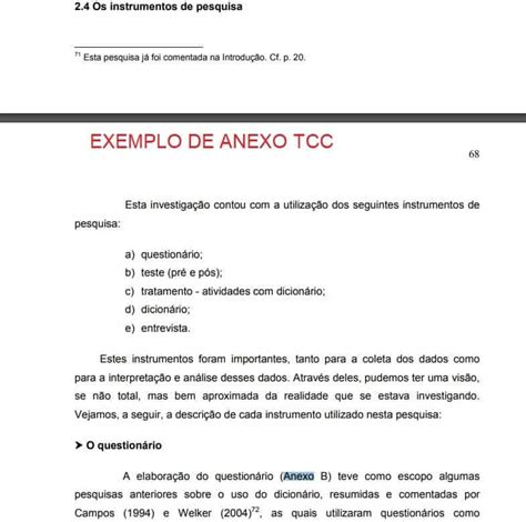 Anexo No TCC Seguindo A ABNT Veja Como Fazer Corretamente Projeto