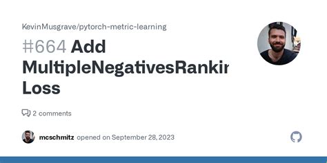 Add Multiplenegativesranking Loss Issue Kevinmusgrave Pytorch