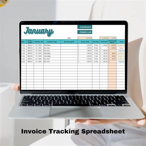 Invoice Tracking Spreadsheet Invoice Management System Small Business