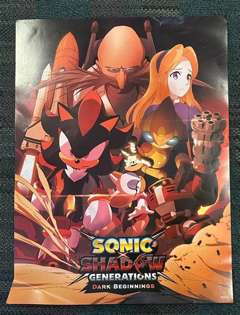 Sonic x Shadow Generations Dark Beginnings lanza tráiler y póster