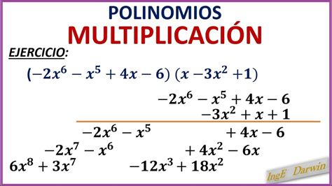 Multiplicacion De Polinomios Ejemplos Y Ejercicios Resueltos Pdf Y Word