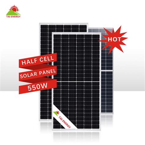 Tai Energy Half Cut Perc Mono 540W Solar Panel For Solar System Mono