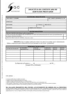 Certificado de Servicios Prestados en España2024