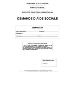 DEMANDE DAIDE SOCIALE Lotetgaronne Fr Demande D Aide Sociale