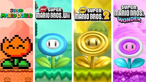 Flowers Items In Some 2D And 3D Mario Games YouTube