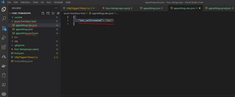 c azure functions don t publish appsettings prod json file stack overflow