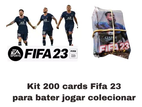 Kit 200 Cards Figurinhas Fifa 2023 Copa 50 Pacotes Bater