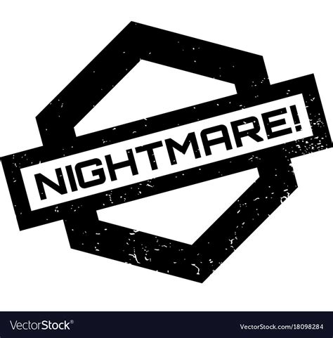 Nightmare Rubber Stamp Royalty Free Vector Image