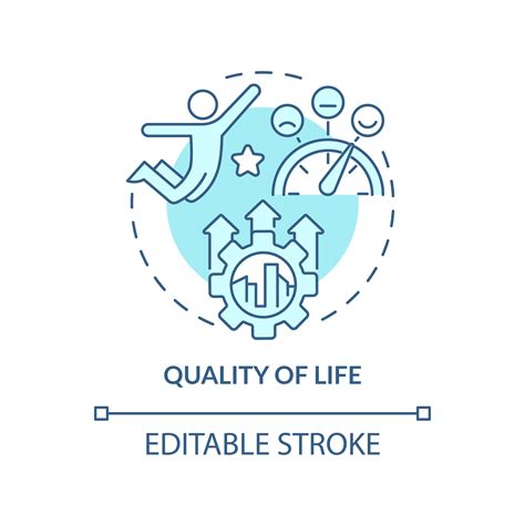 Quality Of Life Turquoise Concept Icon By Bsd Studio TheHungryJPEG