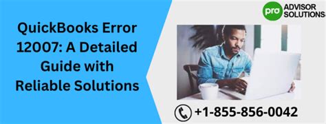 easy way to resolve quickbooks error 12007 john mule medium