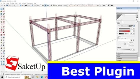CARA MEMBUAT PENULANGAN KOLOM DAN BALOK TUTORIAL SKETCHUP MAJ COLUMN