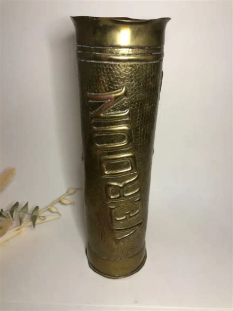 OBUS DÉCORÉ PREMIÈRE guerre mondial bataille de verdun EUR 40 00