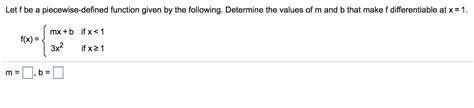 solved let f be a piecewise defined function given by the