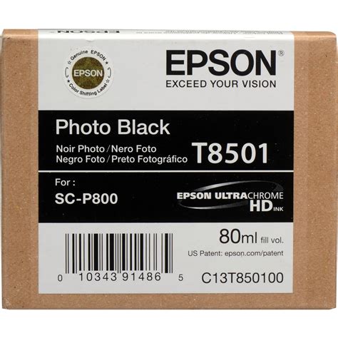 Epson T Ultrachrome Hd Photo Black Ink Cartridge T