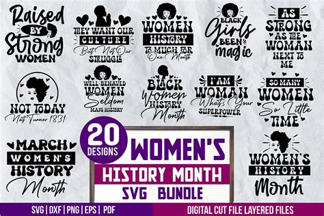 Women S History Month Svg Bundle Graphic By Svgstudiodesignfiles