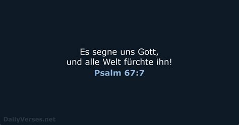 13 Oktober 2024 Bibelvers Des Tages LU12 Psalm 67 7