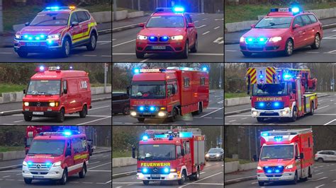 BRAND 6 GROẞALARM in LEVERKUSEN Einsatzfahrten der FEUERWEHR