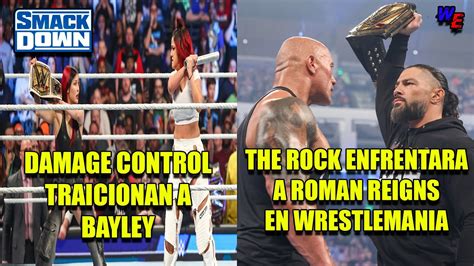 WWE SMACKDOWN 02 FEBRERO 2024 THE ROCK SE ENFRENTARÁ A ROMAN REIGNS