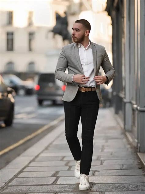 Classy Grey Blazer Outfit Ideas For Men Grey Blazer Combination