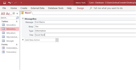 how to create and run a macro in microsoft access tecadmin