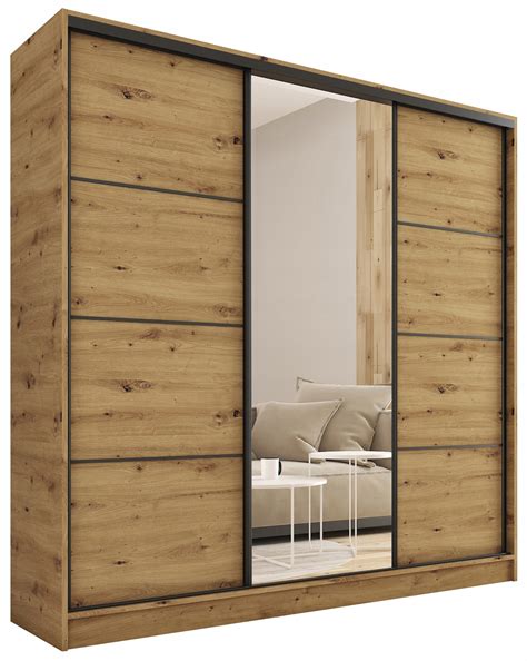 Szafa Przesuwna Lustro Szuflady 180cm Artisan LOFT LOFT 180 LUSTRO