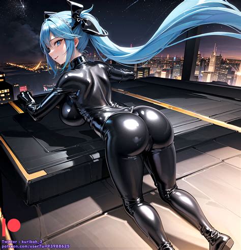 Rule 34 Ai Generated Ass Bodysuit Boots Breasts Female Kuriboh Ex Artist Latex Latex Suit