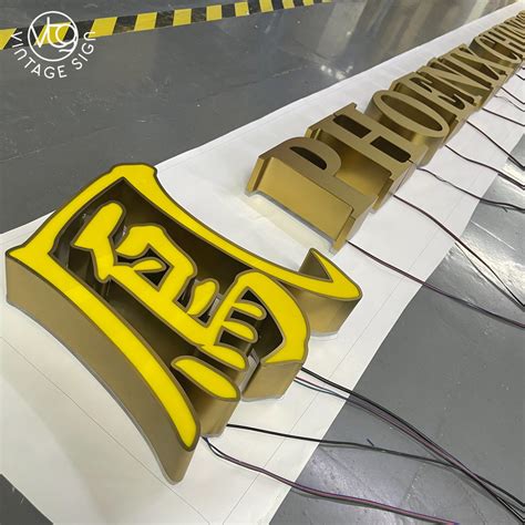 Advertising Channel Letter Sign Metal Letters LED Backlit Signs Metal