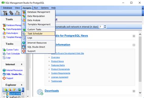 SQL Management Studio For PostgreSQL SQLManager