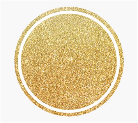 Gold Glitter Circle Png Bruin Blog