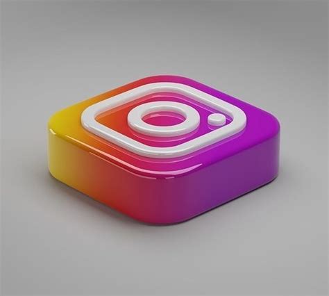 Instagram Logo D Model Cgtrader