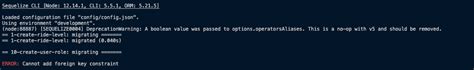 Node Js ERROR Cannot Add Foreign Key Constraint When Migrating Db