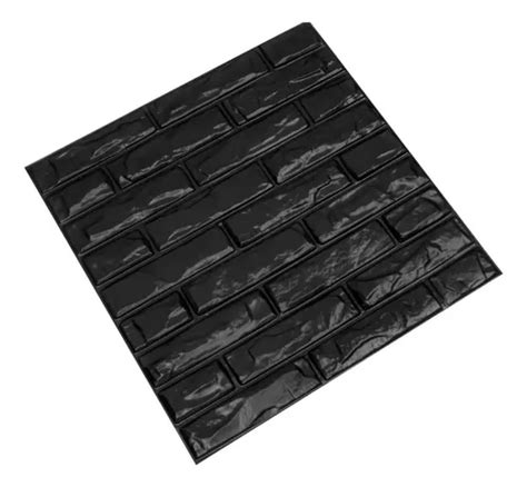 Panel Para Decorar Pared Pvc Ladrillo Negro D Decoform Pz Meses