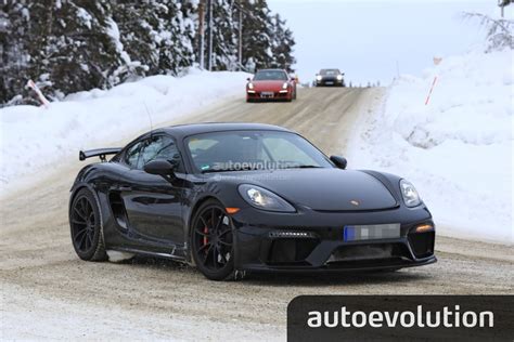 Porsche Cayman Gt Revealed By Naked Tester Has Gaping Front