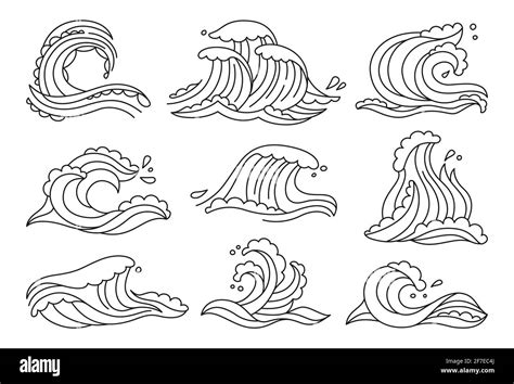 Beach Waves Drawing
