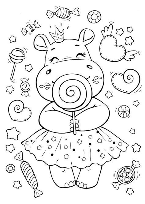 Easy Cute Free Printable Coloring Pages