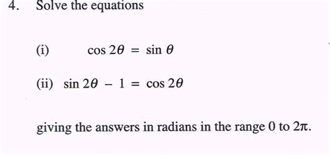 Sin Cos Equation