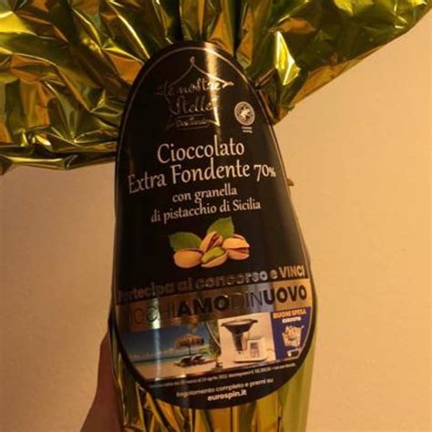 Le Nostre Stelle Uovo Di Cioccolato Extra Fondente Con Granella Di