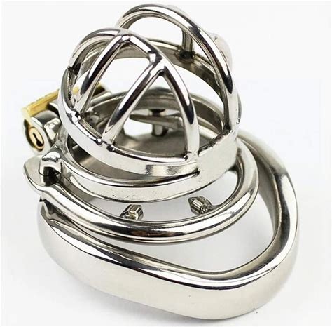 ChicLSQ Keuschheitsgürtel Mann Penis Käfig Ultra small Mini Edelstahl