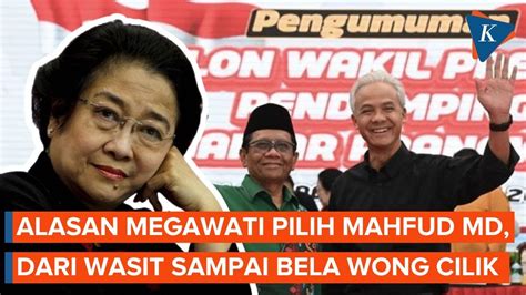 FULL Pidato Megawati Umumkan Mahfud MD Jadi Wakil Ganjar Pranowo