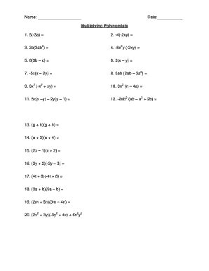 Multiplying Polynomials Complete With Ease Airslate Signnow