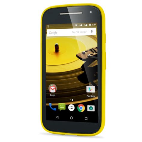 Funda Motorola Moto E 2ª Gen Grip Shell Oficial Amarilla
