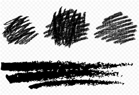 Black Hand Drawing Chalk Grunge Line PNG Citypng