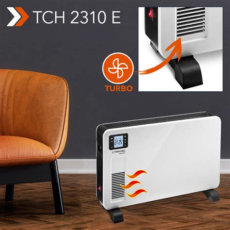 Designad konvektor TCH 2310 E behaglig värme på nolltid med 2 300 W