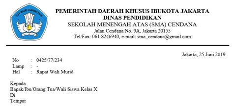 9 Contoh Surat Dinas Resmi Dan Strukturnya Yang Benar KitaLulus