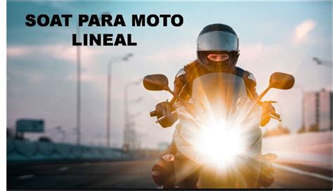 SOAT Moto Lineal Comprar SOAT