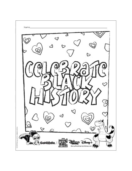 Gonoodle Celebrate Black History Coloring Sheet